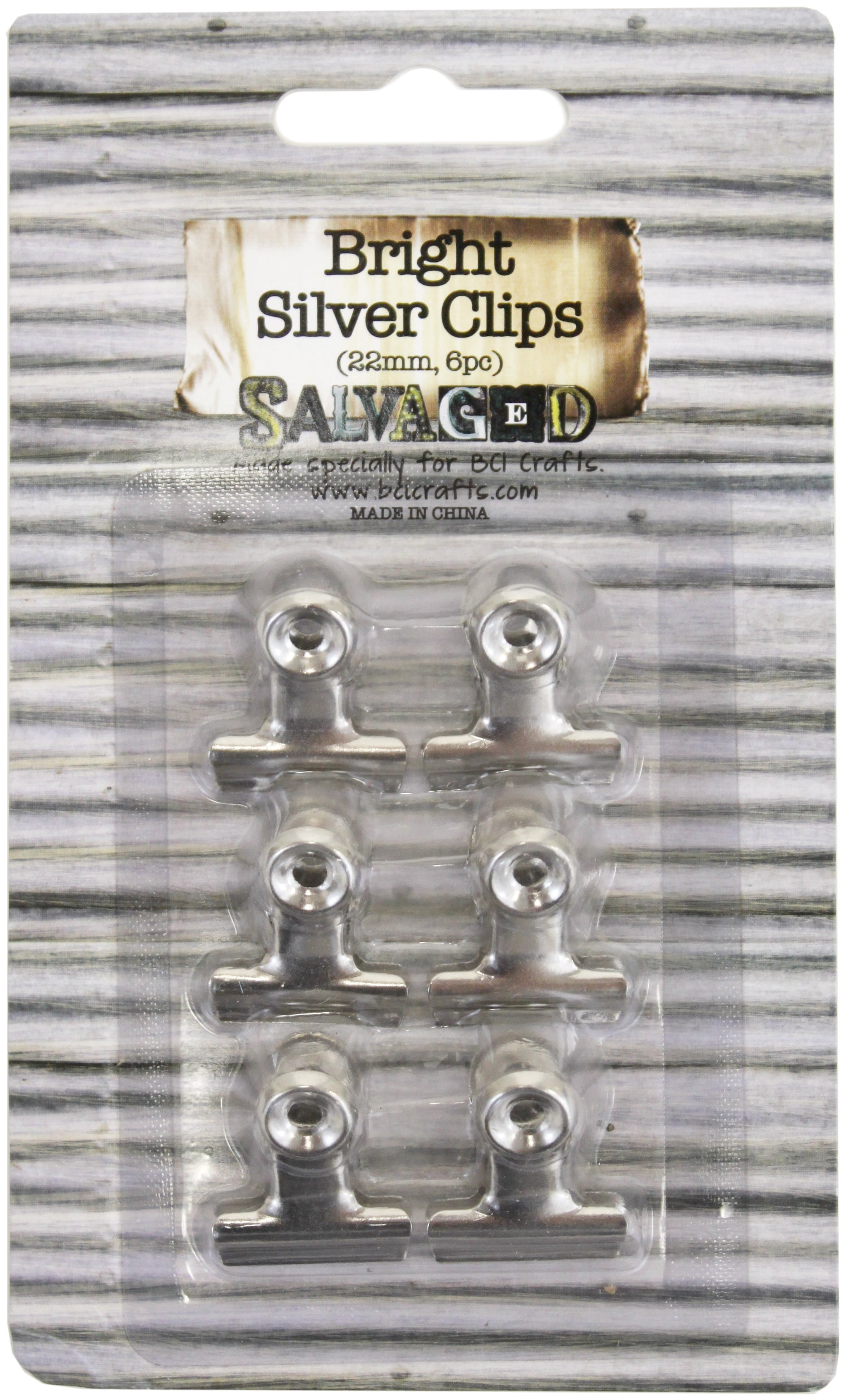 Antique Bull Clips 22Mm 6/Pkg-Silver | Walmart Canada