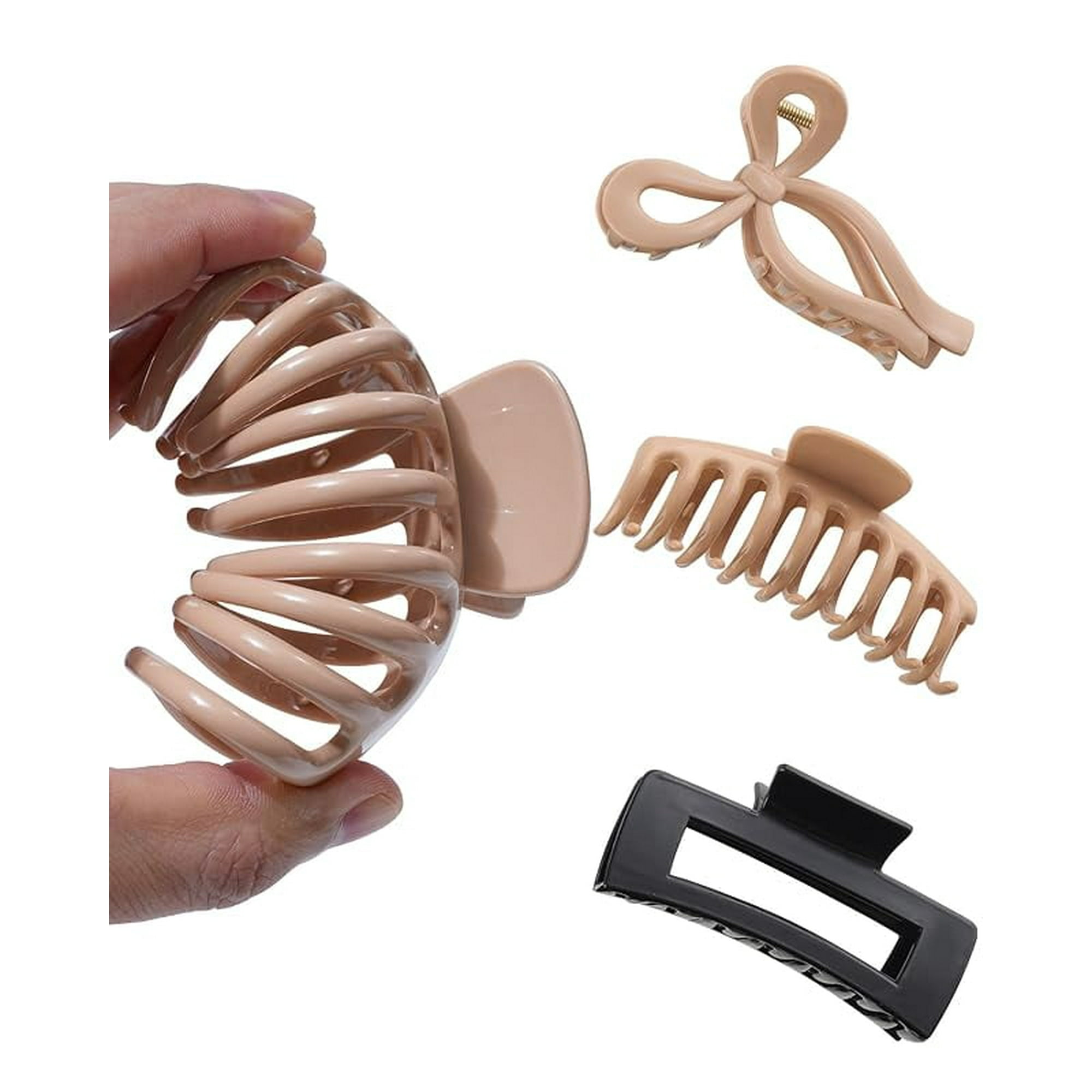 Click here for Unbranded 3 Pcs Silicone Flexible Hair Claw Clips... prices