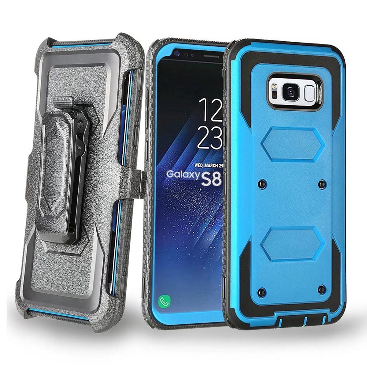 Galaxy S8 Case, Mignova Hard Shell Holster Combo Matte Finish ...
