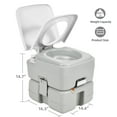 DWVO Portable Toilet for Camping, 3.96 Gallon Lightweight Outdoor ...