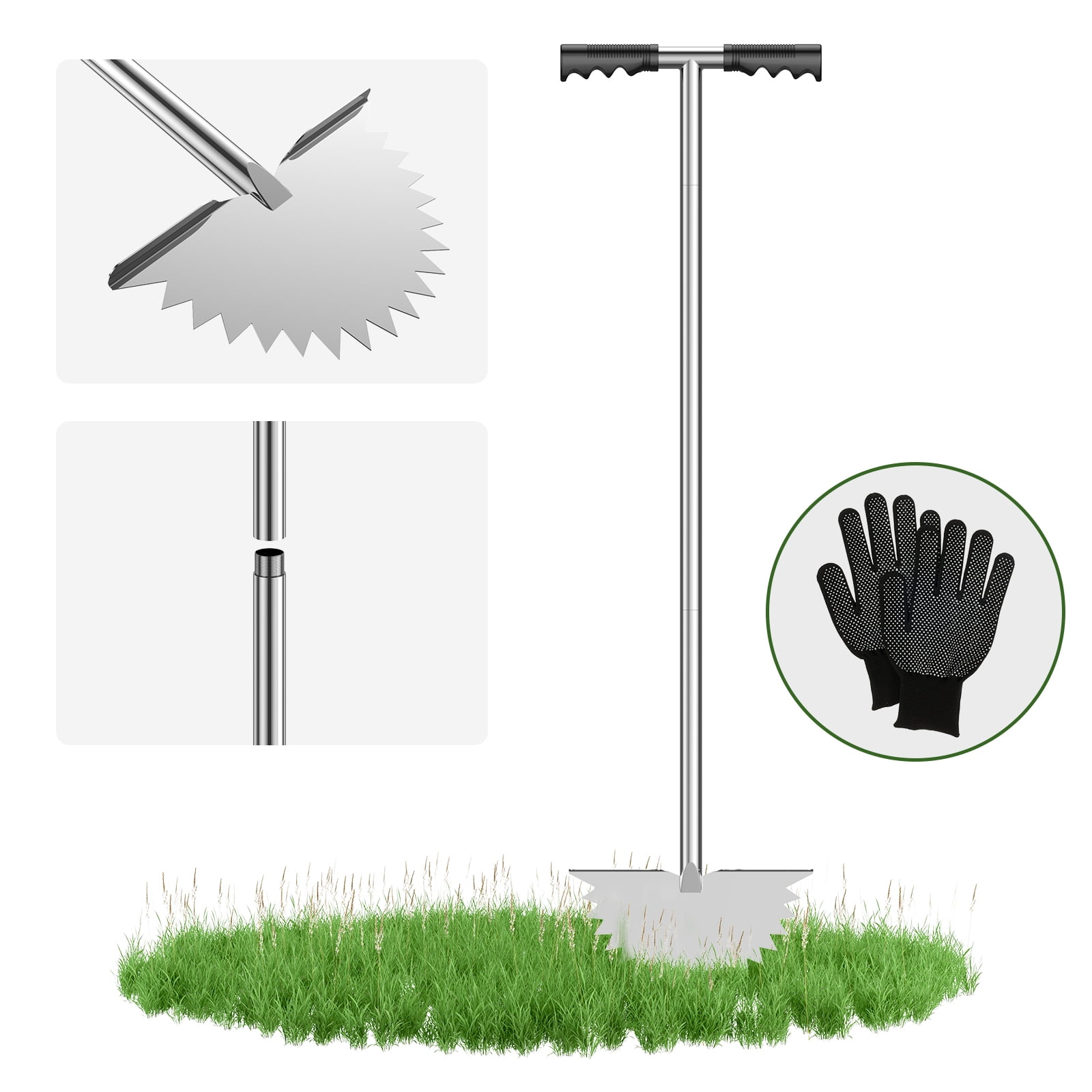 Click here for Grusce Lawn Edger Manual Half Moon Edging Shovel 3... prices