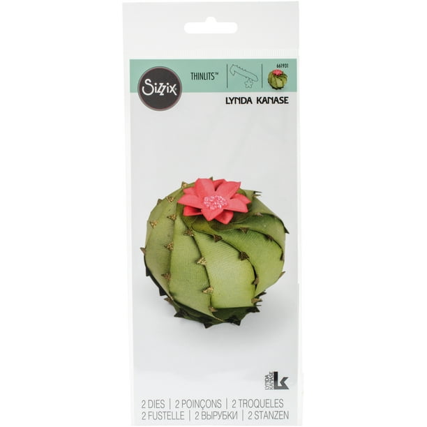 Sizzix Thinlits 3D Dies By Lynda Kanase 2/Pkg Barrel Cactus 3D - Walmart.com