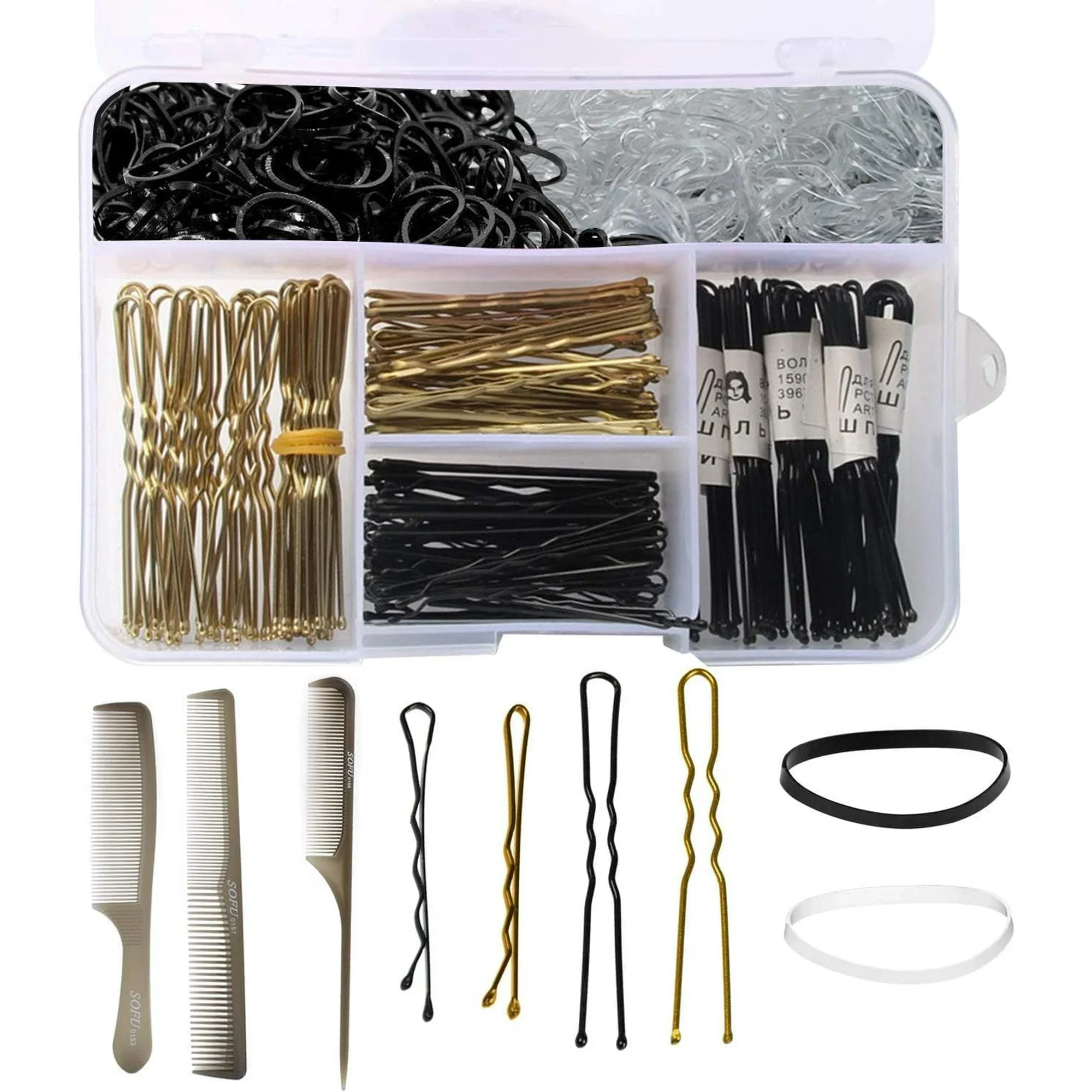 Click here for Zynery 320 Pcs Bobby Pins & Hair Bands Set Includi... prices