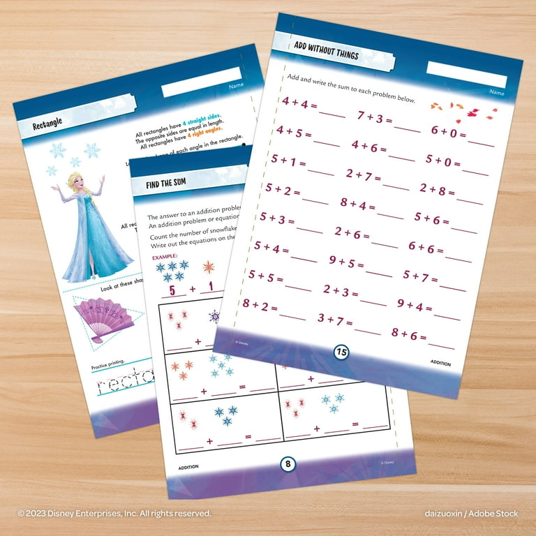 Frozen Disney Math Worksheets