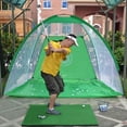 Golf Cage Swing Trainer Pad Set Golf Ball Practice Net Indoor Outdoor ...