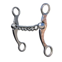 5" Happy Mouth Double Jointed Roller Mouth Full Cheek Horse Bit ...