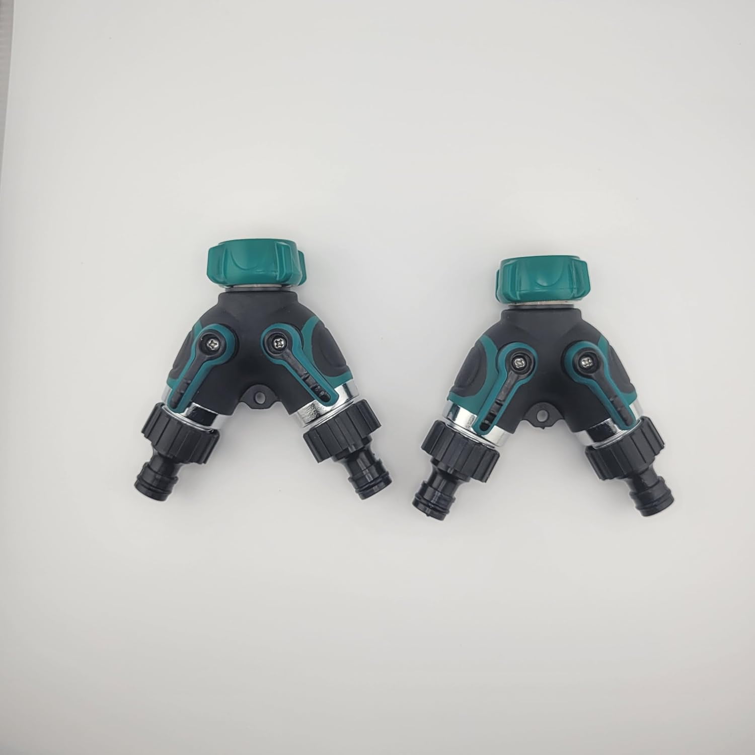 SHIBA-Garden Hose Quick Connect Hose Splitter (Double Pack), 2 Way NPT3 ...