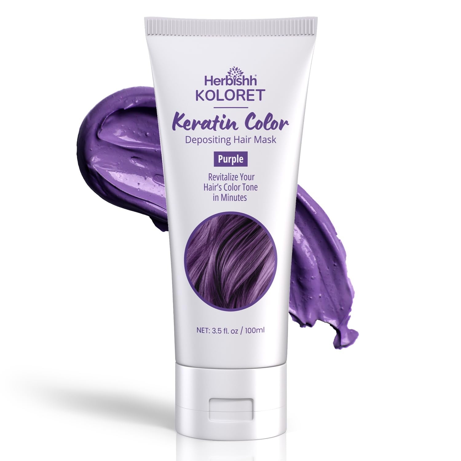Herbishh Koloret Keratin Color Depositing Hair Mask - 2-in-1 Deep ...