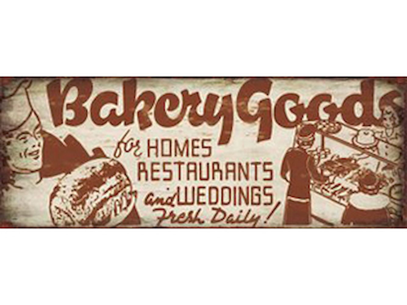 "Bakery Goods" Metal Sign - Walmart.com