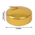 Balsa Circle 12 Gold 2 in Dripless Unscented Wax Discs Floating Candles ...