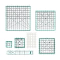 6Pcs Professional Patchwork Ruler Set Clear Acrylic Quilting Ruler for ...