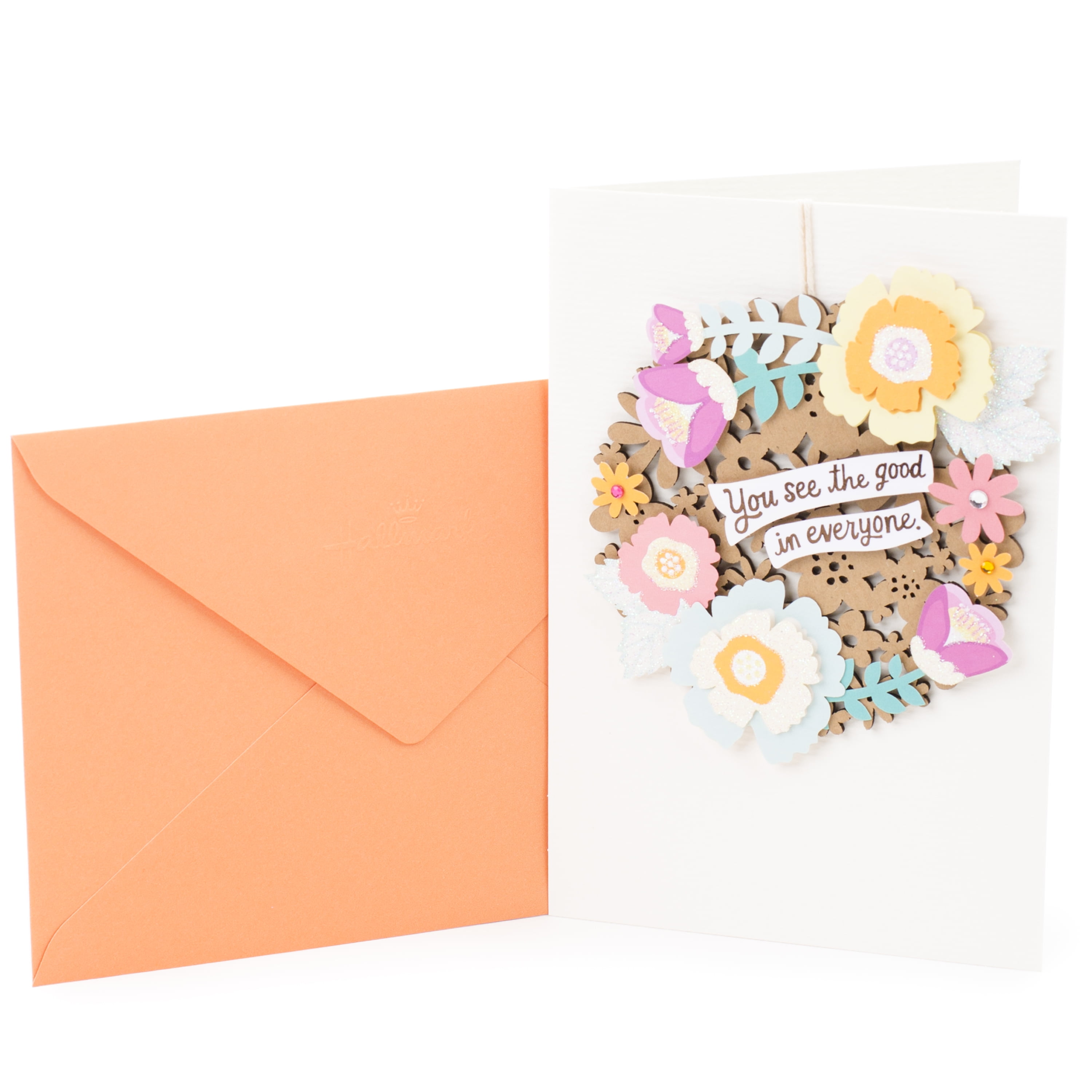 Hallmark Signature Birthday Greeting Card Removable Wreath Of Flowers Hallmark Signature Birthday Greeting Card Removable Wreath Of Flowers
