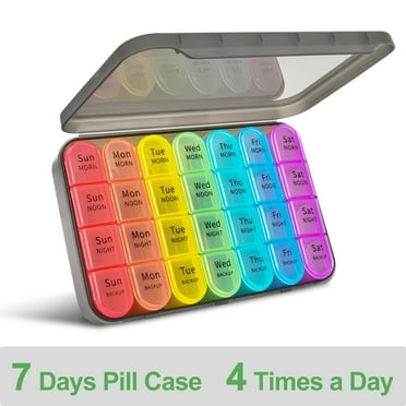 Large Pill Bottle Box, Black - Walmart.com