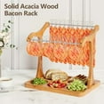 Bacon Display Rack,Patented Design Acacia Bacon Clothesline Serving ...