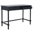 SAFAVIEH Layce Solid Retro 2 Drawer Writing Desk, Black - Walmart.com