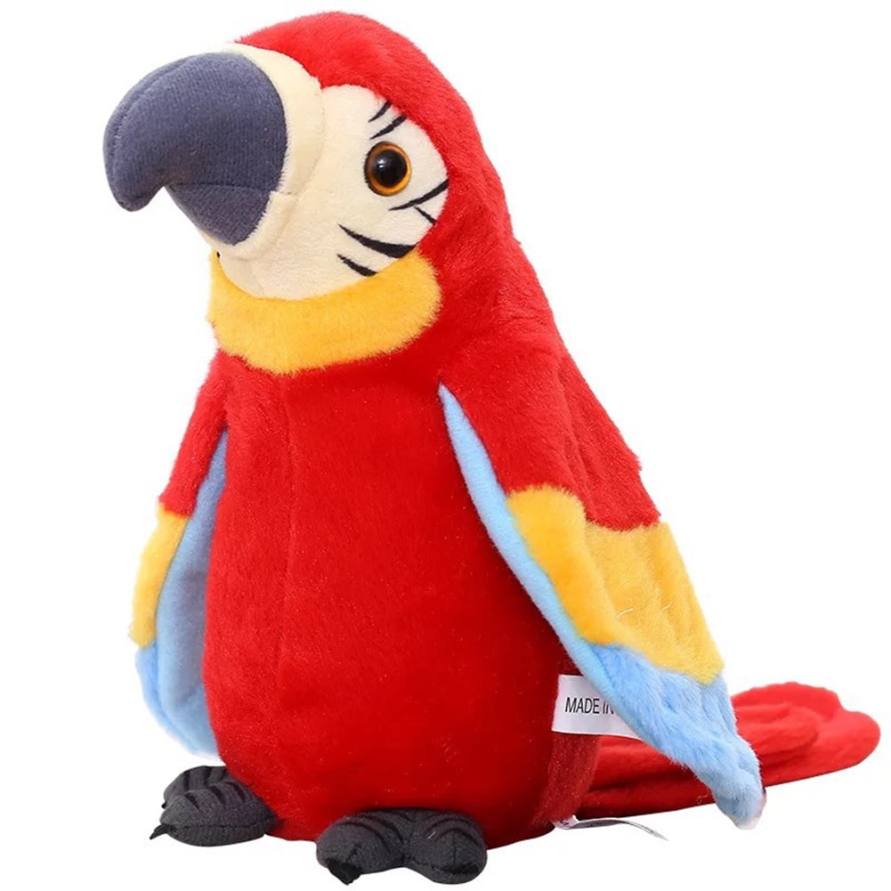 Surakey Parrot Plush Toy,Stuffed Animal Parrot Electric Talking Bird ...