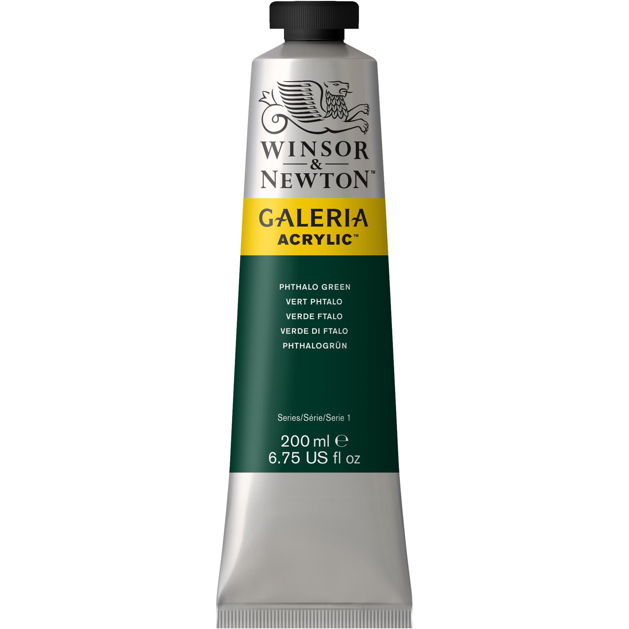 Winsor & Newton Galeria Acrylic Paint Tube, 200ml, Phthalo Green ...