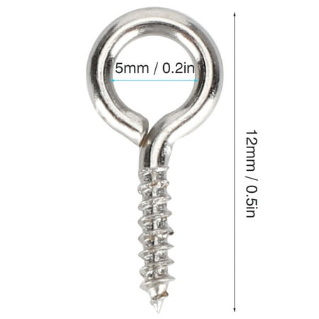 Screw Eye Peg200Pcs Pearl Screw Eye Screw Eye Peg Pin Hoop Peg High ...