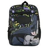 DC Comics Batman Backpack Gotham City Superhero Rubber Bat Symbol Kids ...