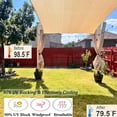 90% Shade Cloth 12x24 FT, UV-Resistant, Breathable Sun Shades Fabric ...