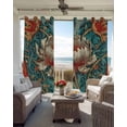 William Morris Plant Floral Blackout Curtains 96 Inch Length 2 Panels ...