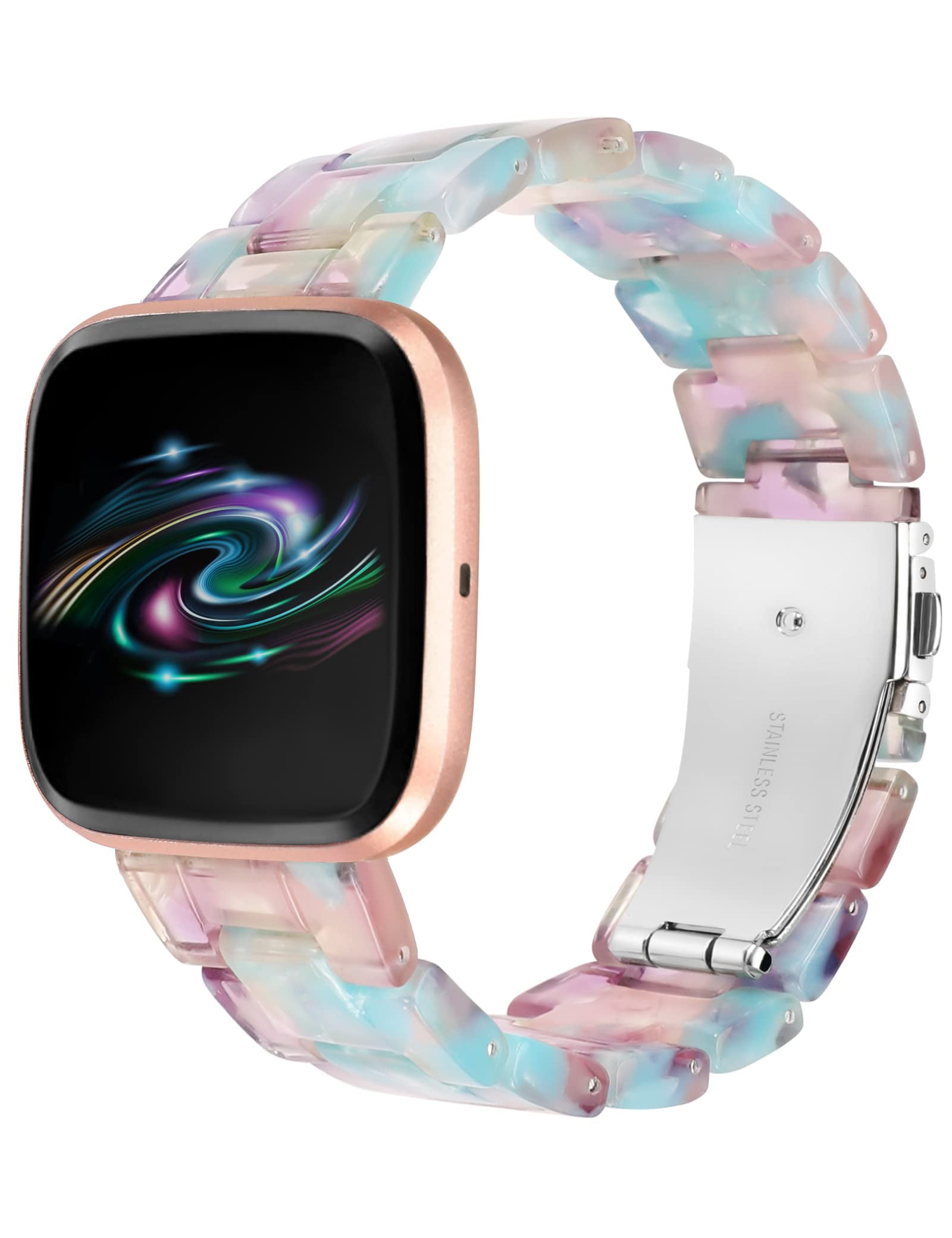 Wearlizer Resin Band Compatible with Fitbit Versa/Versa 2 /Versa Lite ...