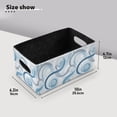 2 Pcs Foldable Felt Storage Bins Decorative Fabric Organizer Baskets ...