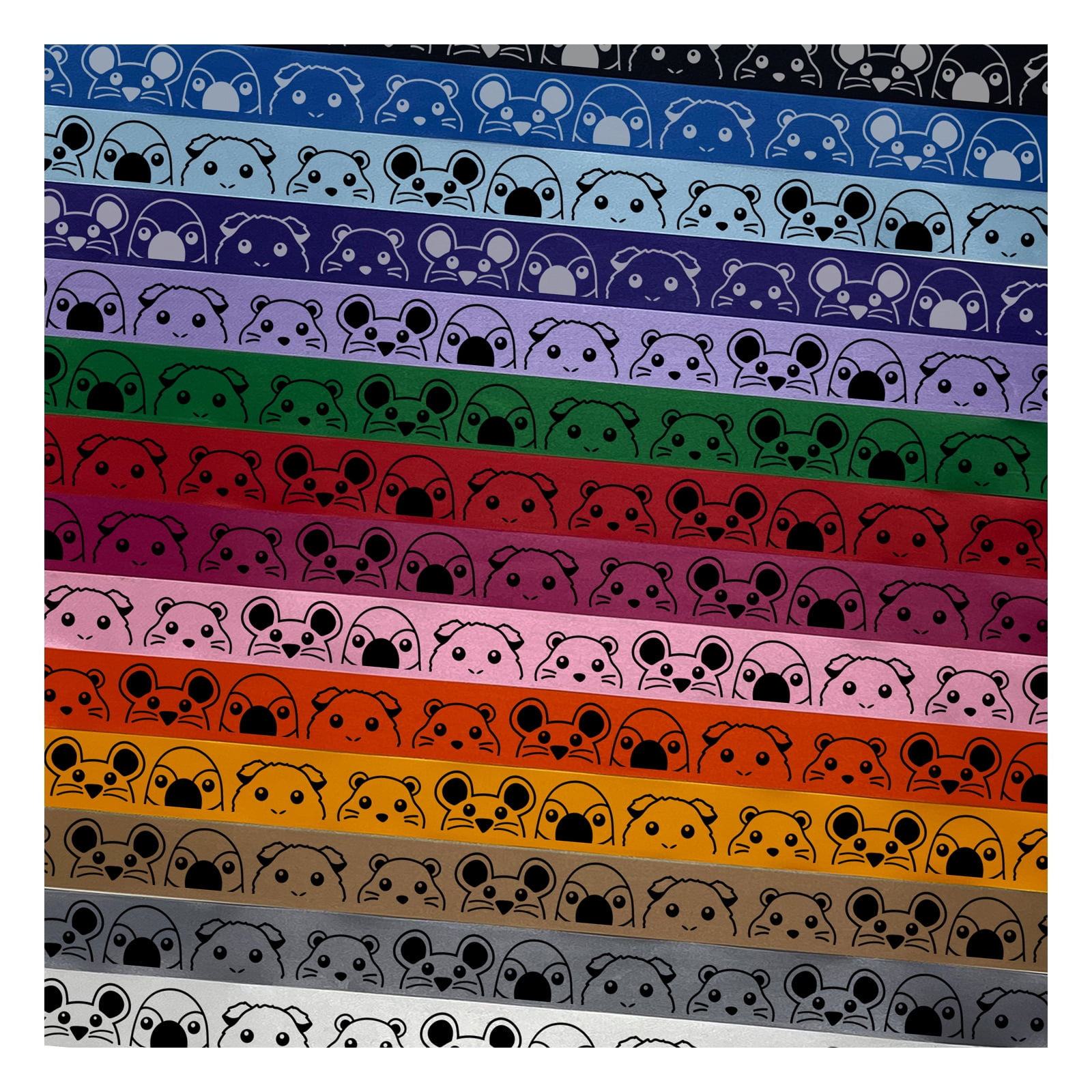 Peeking Pets Mouse Parrot Satin Ribbon for Gift Wrapping Bows Craft DIY ...