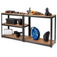 Gymax Heavy Duty Metal 4PCS 30''x60'' Adjustable 5 Level Garage Tool ...