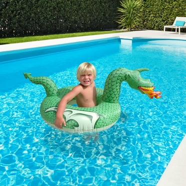 GoFloats Giant Inflatable Fire Dragon Pool Float - Walmart.com
