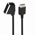 SCART AV Cable For PS1 PS2 PS3 Consoles 1.8m High Speed RGB Video Audio ...