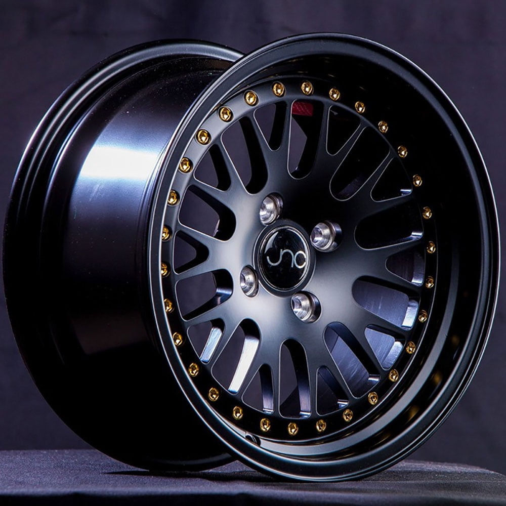JNC Wheels 15 JNC001 Matte Black W Gold Rivet Rim 4x100 4x114 3 jnc-wheels-15-jnc001-matte-black-w-gold-rivet-rim-4x100-4x114-3