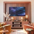 Abstract Starry Sky TV Dust Cover 65 Inch, Blue Black Purple Night Sky ...