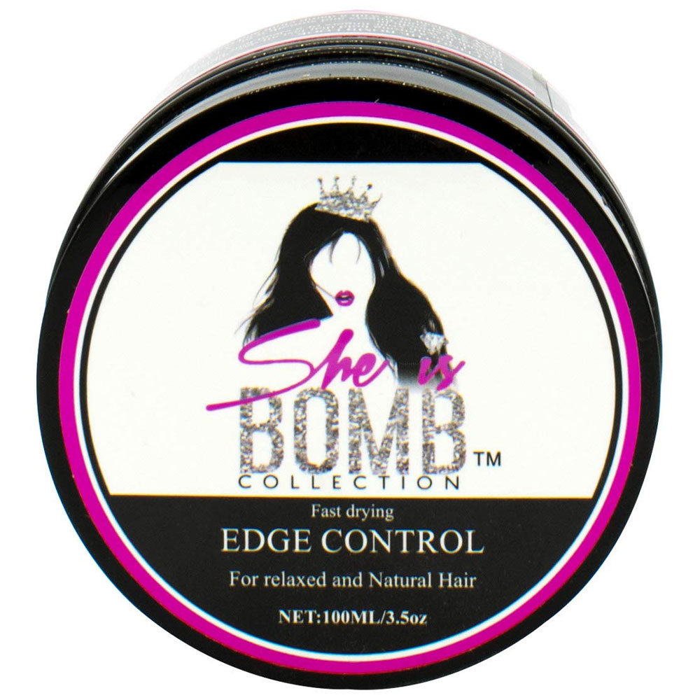 She Is Bomb Edge Control Relaxed and Natural Hair 3.5 Oz. - Walmart.com