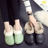 Mens Lined Clogs Waterproof Garden Shoes Winter House Slippers ...