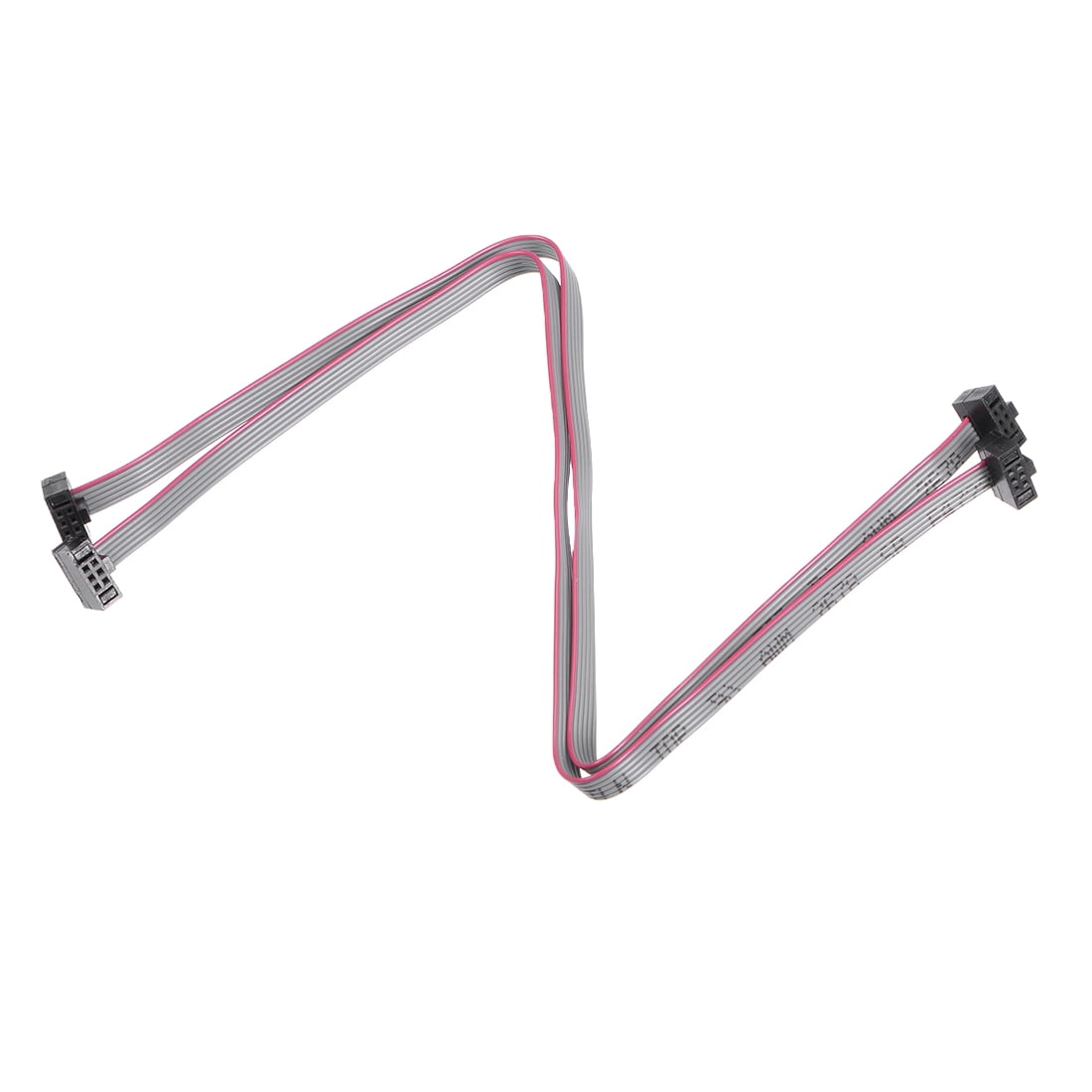 IDC 6 Pins Connector Flat Ribbon Cable Female Connector 20cm 1.27mm ...