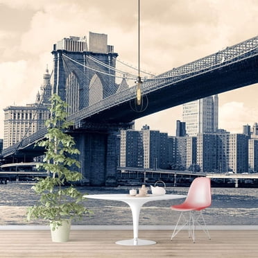 IDEA4WALL 4pcs Floral Peel and Stick Wallpaper Removable Wall Murals ...