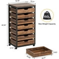Tribesigns 7-Drawer File Cabinet, Wood Mobile Storage Drawer Unit ...