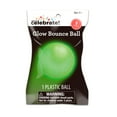 Way to Celebrate! Party Glow Bounce Ball, Green, 3.08in. x 5.32in. x 1 ...