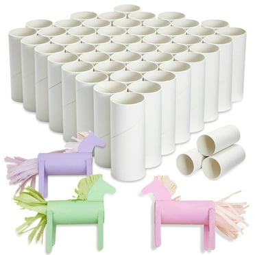 12 Pack White Cardboard Tubes for Crafts, Classroom Art Projects, 1.7 x ...