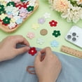 80Pcs 8 Colors Flower Polyester Embroidery Costume Accessories Sewing ...