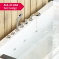 MUZZ 67" Whirlpool Air Massage Bathtub,Rectangular Water Jets Bath ...