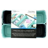 Mainstays Flexible Plastic Storage Bins Set of 5 for Small Items ...