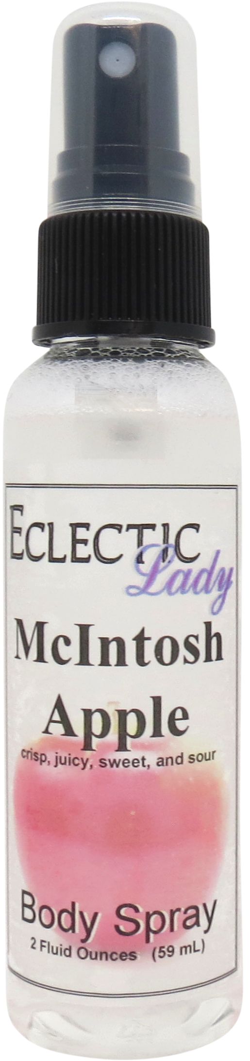 McIntosh Apple Body Spray, Eclectic Lady, Hydrating Mist, Unisex, 2 oz ...