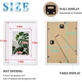 A4 Picture Frame White Covered by Plexiglass Made of Solid Wood ...