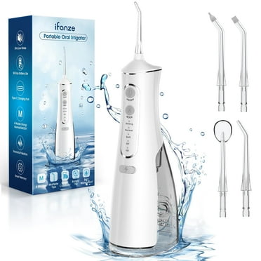 Miracle Smile Portable Dental Water Flosser - Rechargeable, Easy Refill ...
