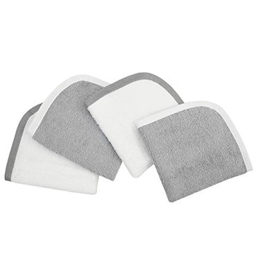 American Baby Company Terry Washcloths made with Organic Cotton, Gray ...