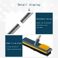 Floor Scrub Brush with Long Handle, Squeegee and Comb Libman Scrub ...