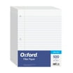Oxford School Supplies, 5 Packs Lined Filler Paper, 8 x 10-1/2 Inch ...