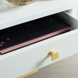 Safavieh Modern Valeria Lacquer Writing Desk with Gold Leaf Hardware ...